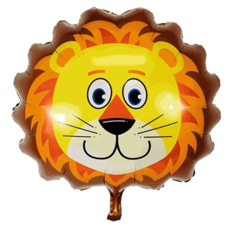 29 Smiling Lion Balloon Zoo Animal Lion Birthday - Etsy
