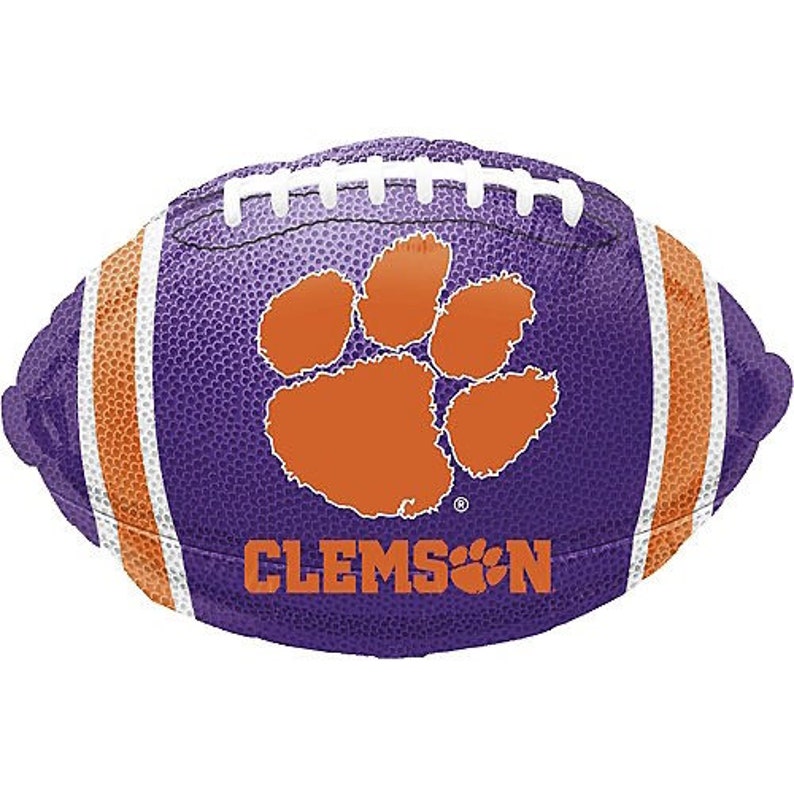 Clemson Football Balloon 18 Foil Balloon Football | Etsy