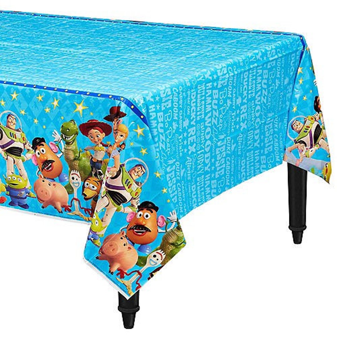 Toy Story 4 Table Cover 54in X 96in Plastic Table Cover, 1 Count, Toy ...