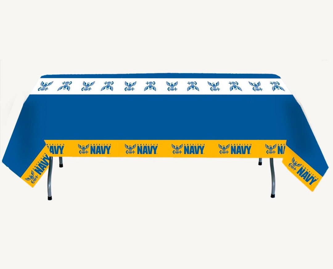 U.S. Navy Tablecover: Military Party Decoration (54”x108”) - Etsy