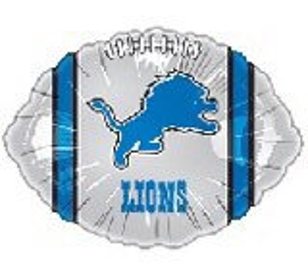 Detroit Lions Football Balloon, 18" Foil Balloon, Football Party ...