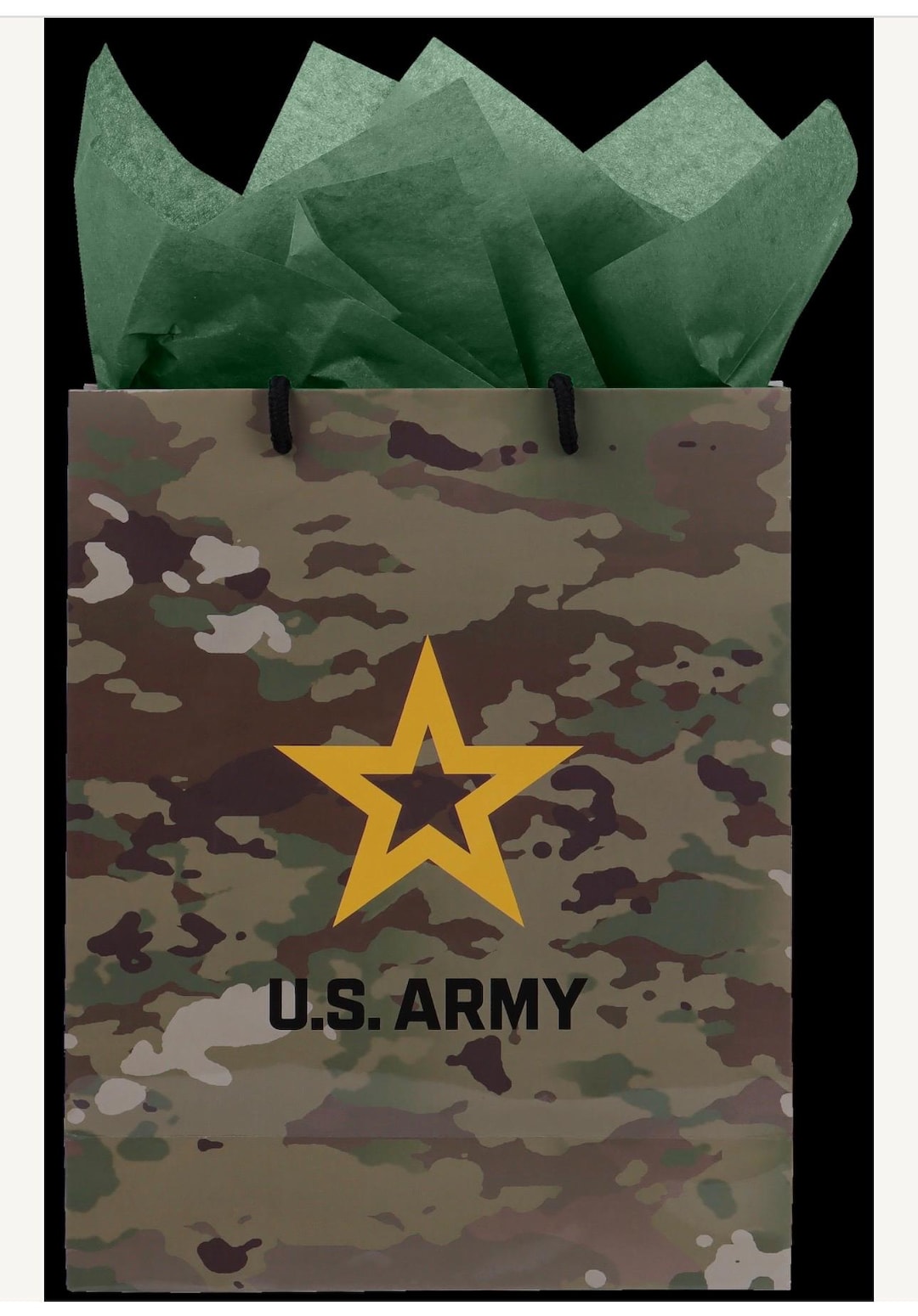U.S. Army Gift Bag and Tissue Paper Set, Military Party, Military ...