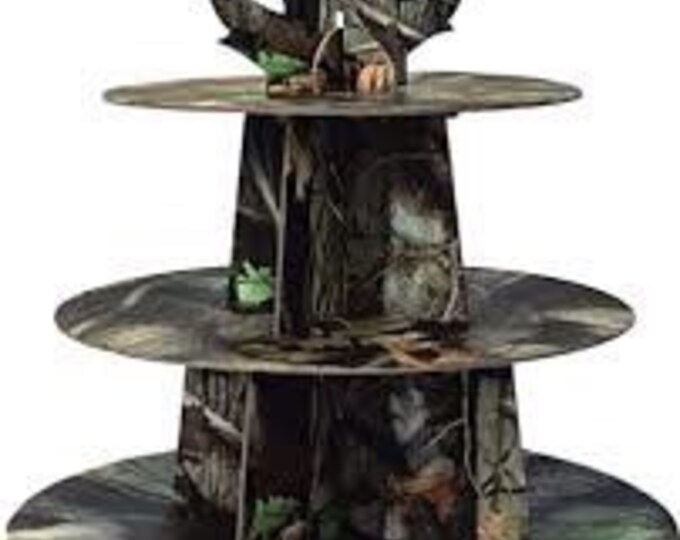 Camo Cupcake Stand, Retirement Party, Deer Birthday, Hunting Party - Etsy