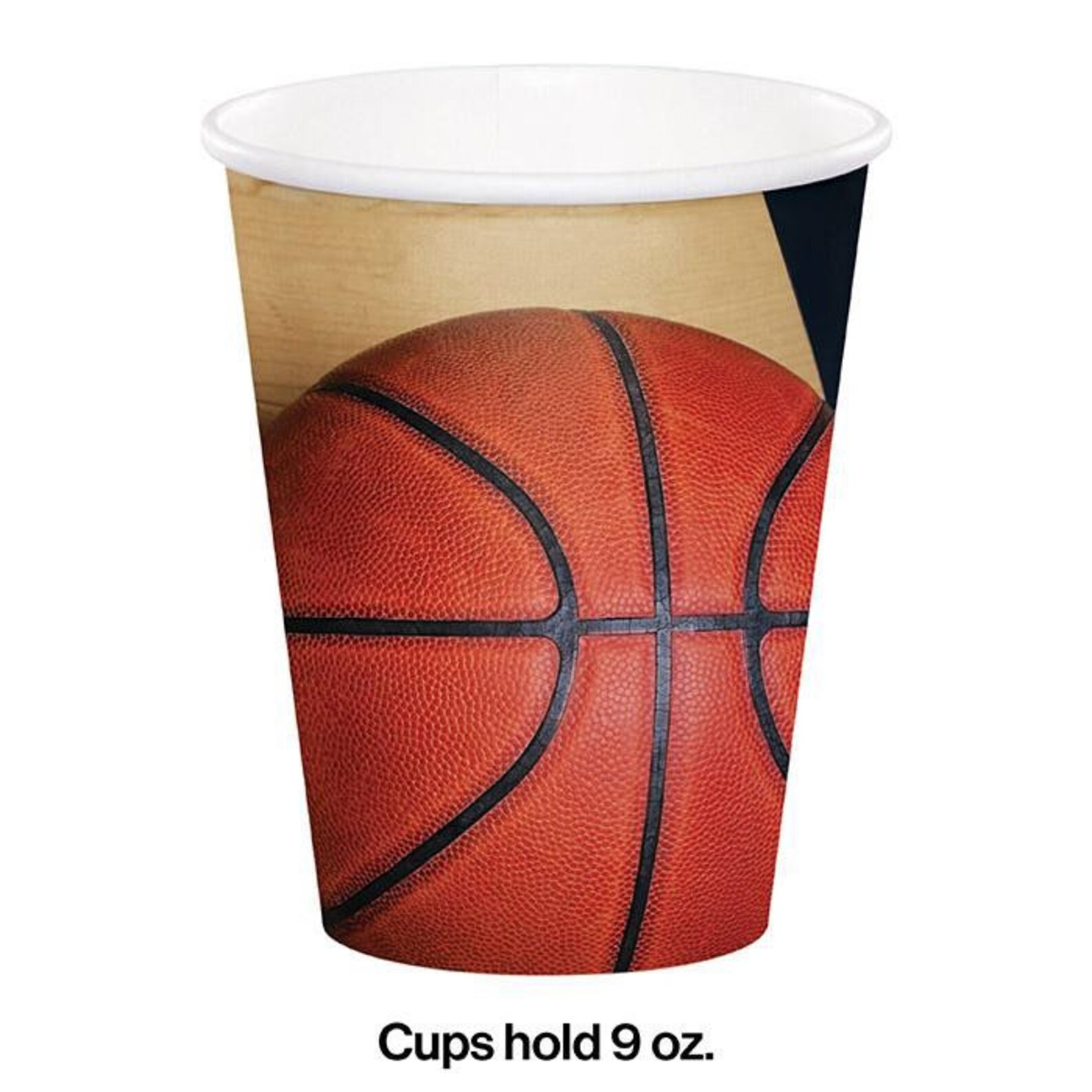 Sports Fanatic Basketball 9 Oz. Cups, Set of 8, Basketball Birthday ...