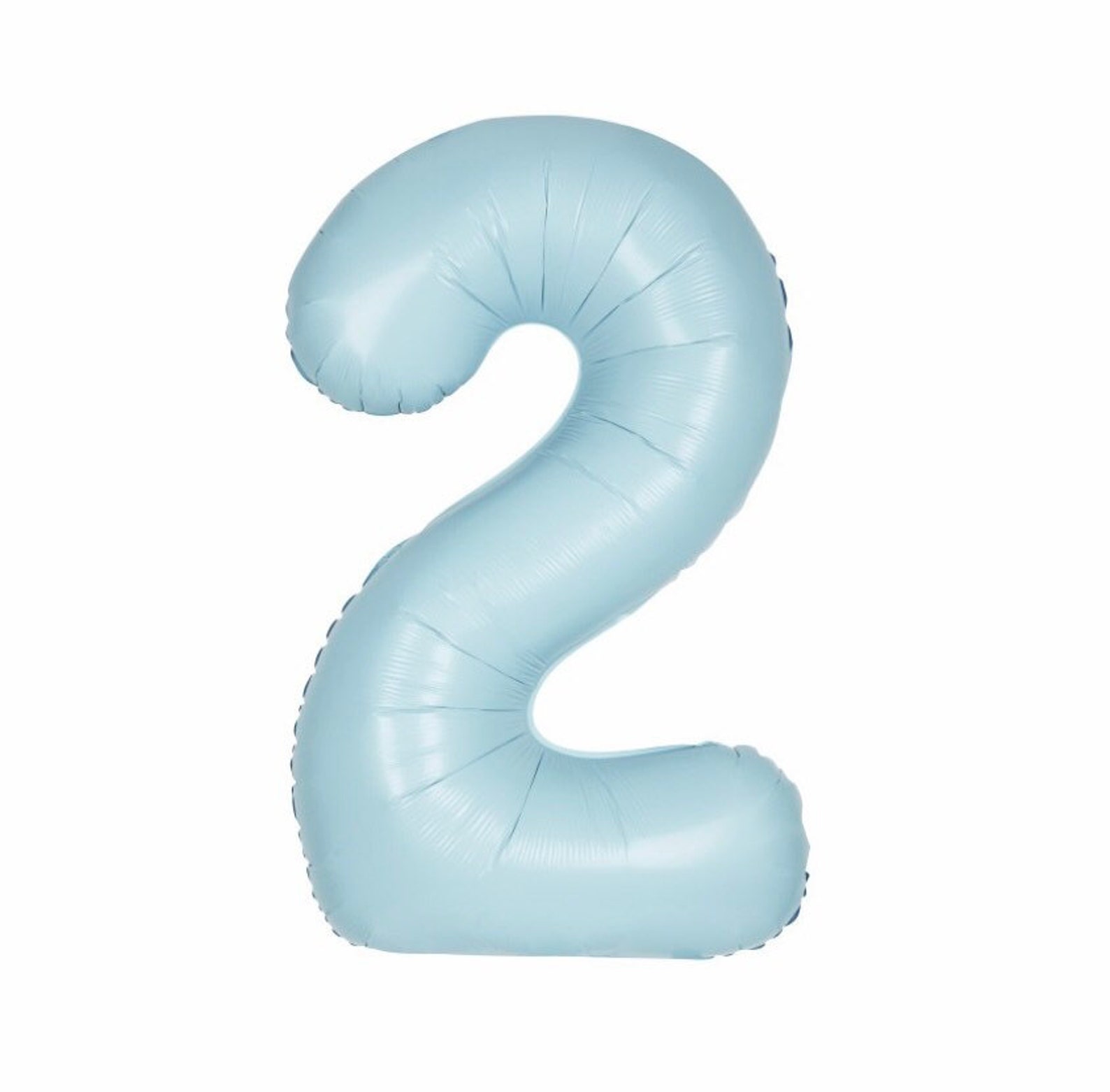 Matte Pastel Blue Number 2 Shaped Foil Balloon 34 - Etsy