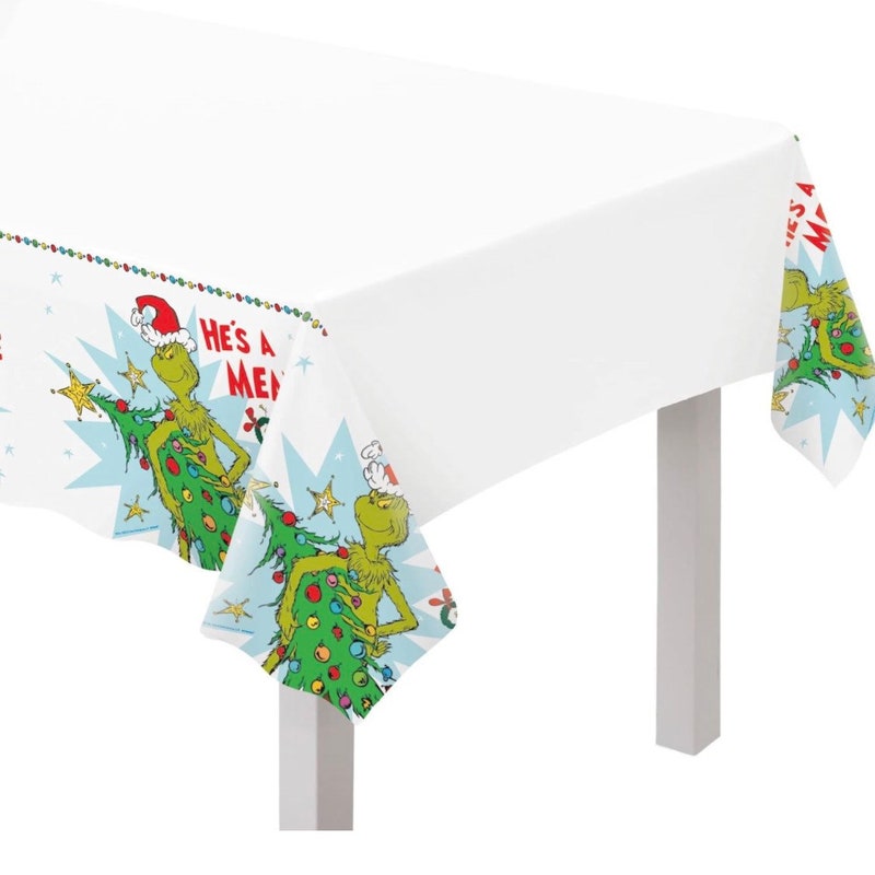 Grinch Tablecloth - Etsy