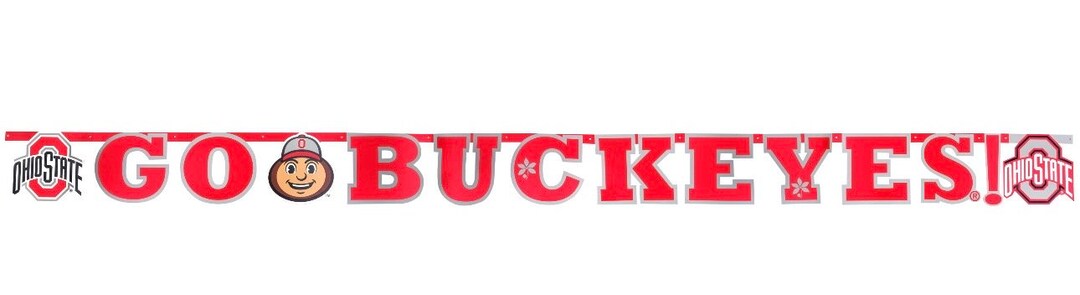 Ohio State Buckeyes Banner, 11.5 Feet Football Party, Football Themed ...
