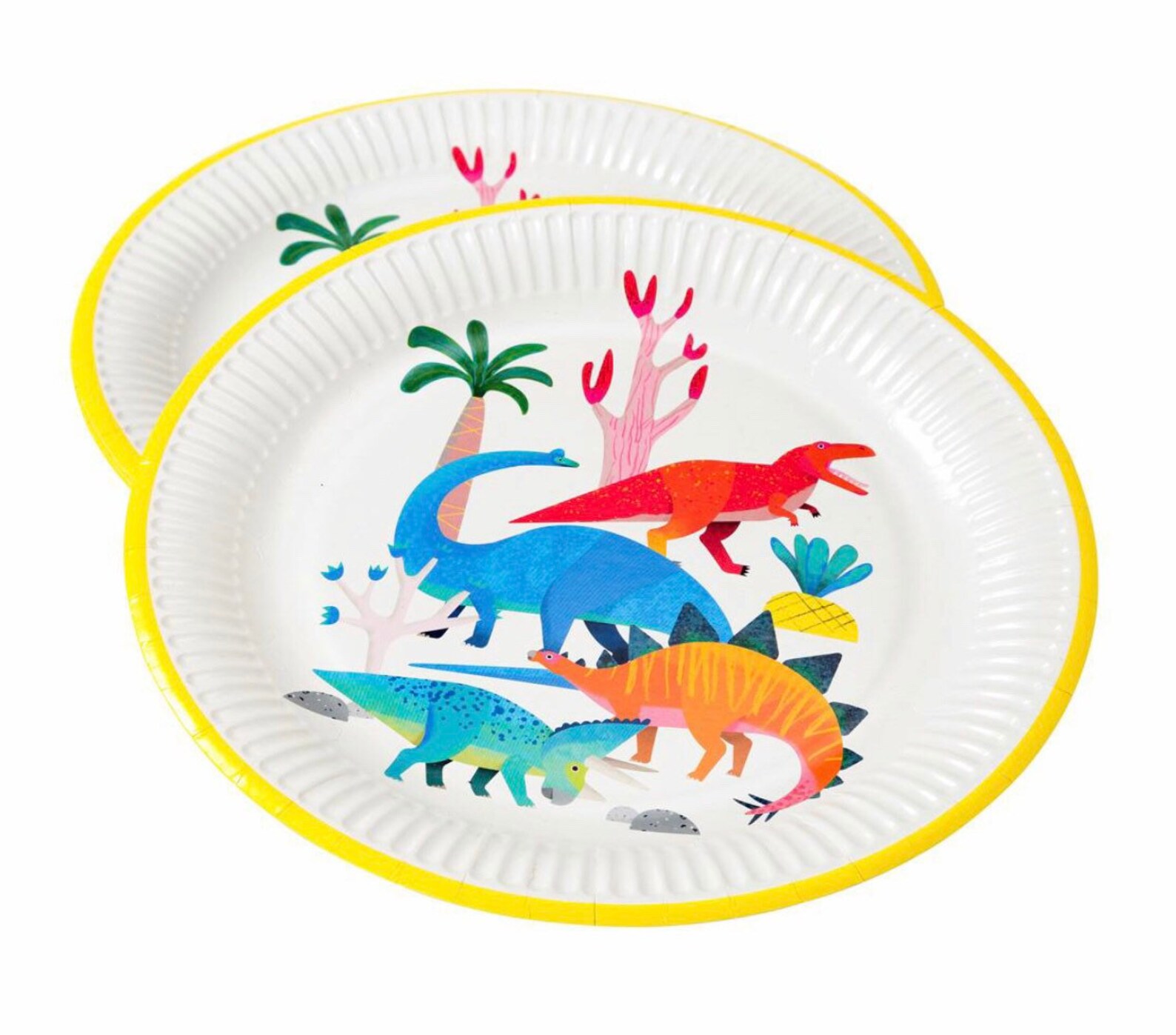 Dinosaur Party Dinner Plates Set of 8 Dinosaur Birthday - Etsy