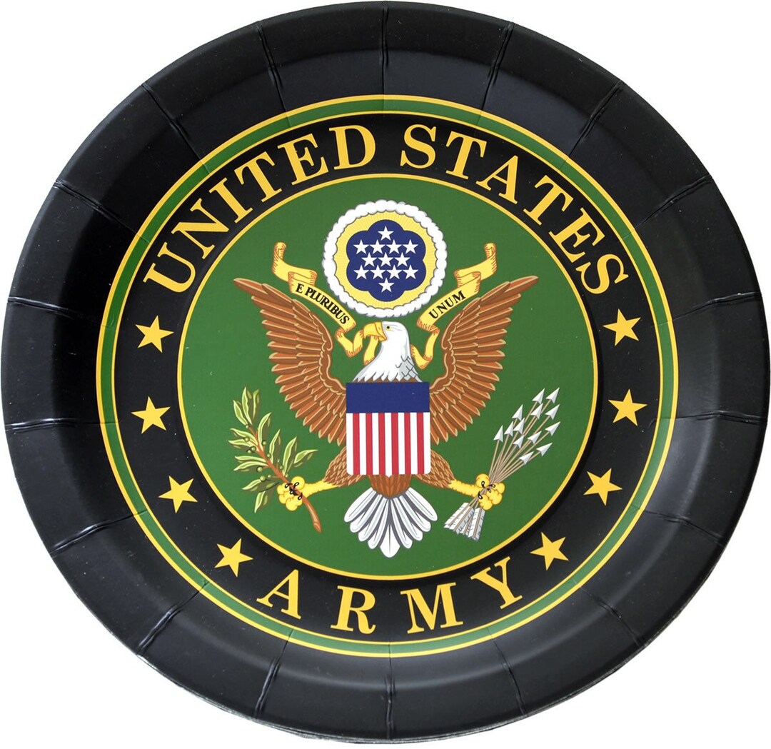 U.S. Army Dinner Plates, Set of 8, Military Party, Military Retirement ...