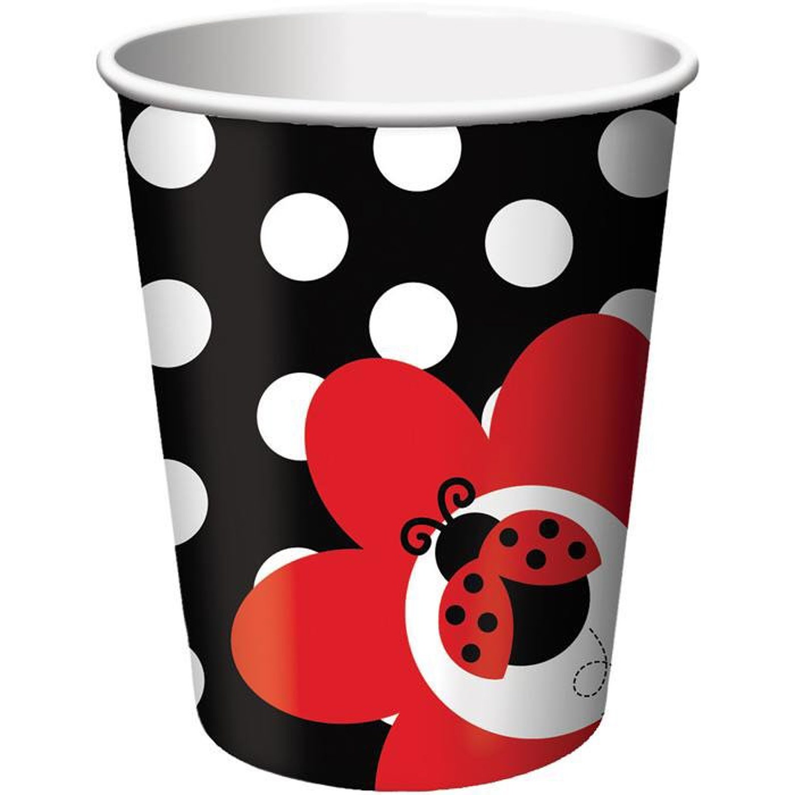 Ladybug 9 Oz. Cups Set of 8 Ladybug Party Ladybug Birthday - Etsy