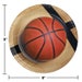 Sports Fanatic Basketball Dinner Plates, Set of 8, Basketball Birthday ...