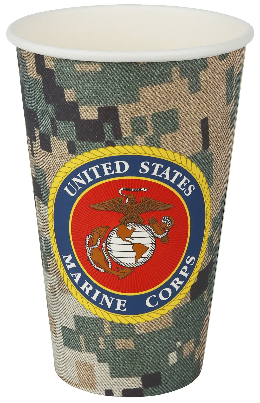 US Marines Party Cups, Set of 8, Marines Party, Marines Retirement ...