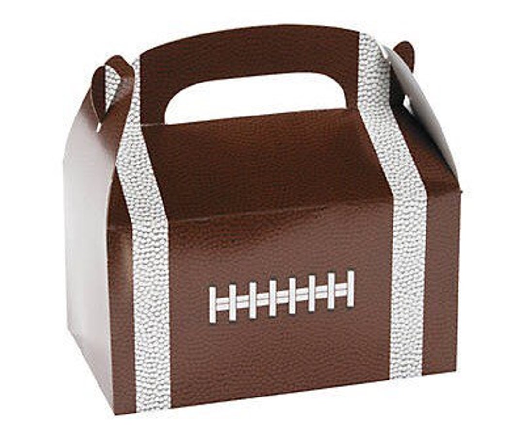 Football Gable Treat Box, Set of 6 Boxes, Football Party, Football ...