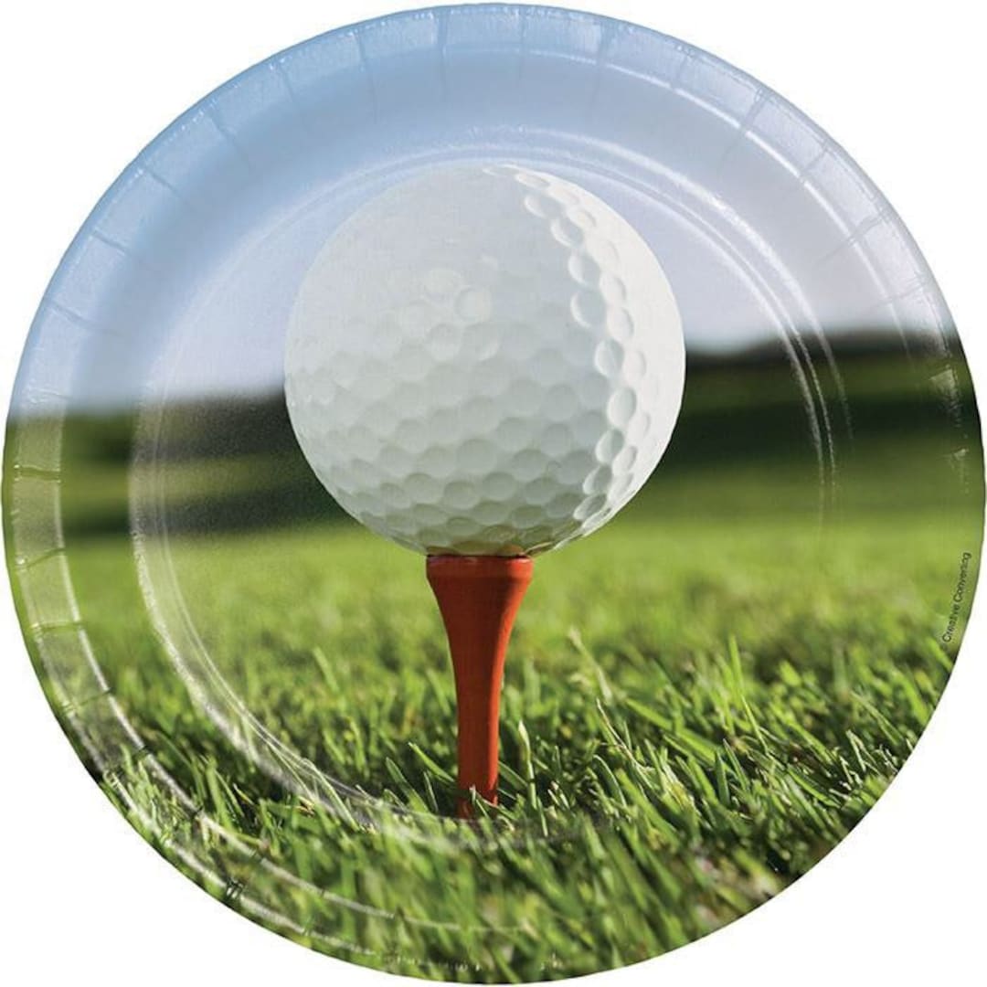 Fanatic Golf Dinner Plates, Set of 8, Golf Party Theme, Golf Event - Etsy