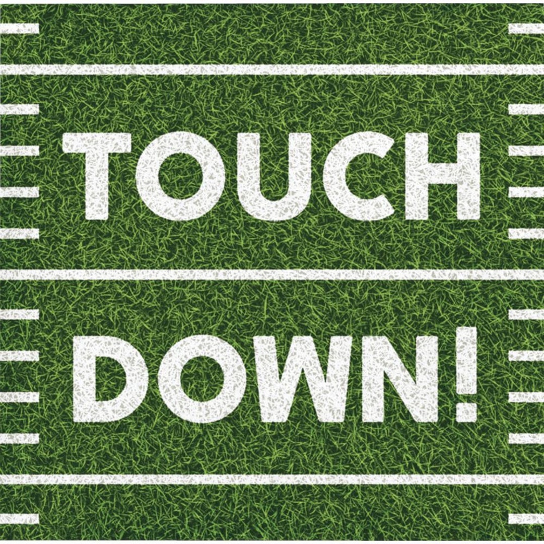 Football Fun Touchdown Beverage Napkins, Set of 16 Napkins, Football ...