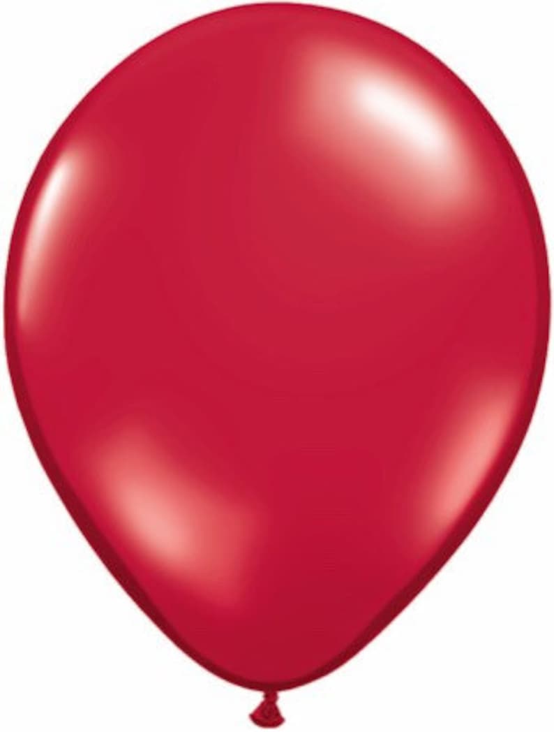 Ruby Red 11 Latex Balloons Set of 6 Latex Balloons - Etsy