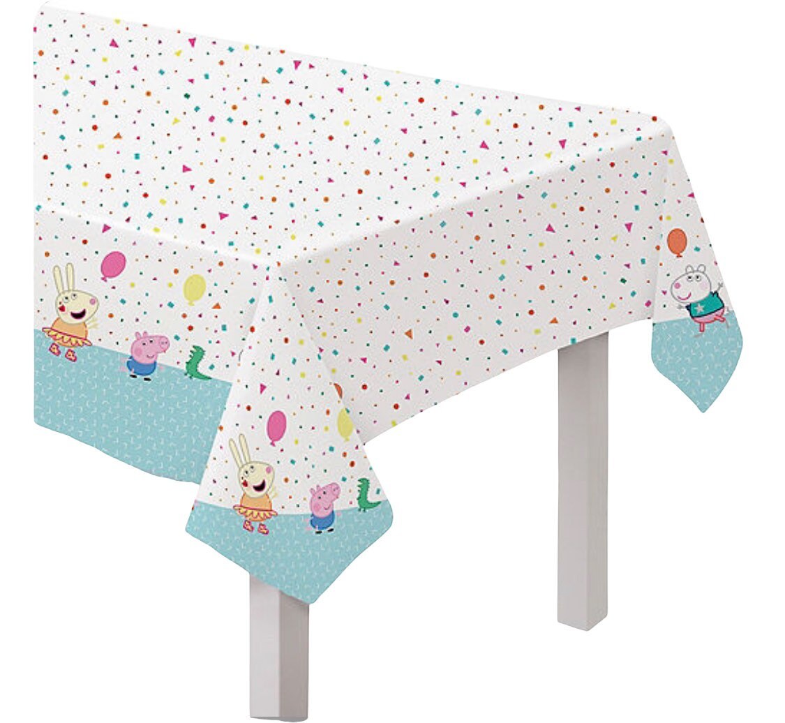 Peppa Pig Confetti Tablecloth 54in X 96in Plastic Table - Etsy