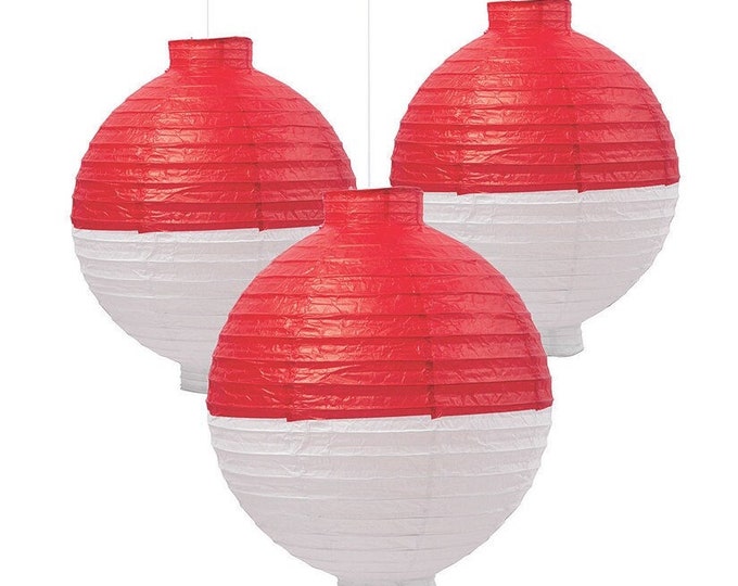 Fish Bobber Hanging Lanterns, Set of 6, Fishing Party, Retirement Party ...