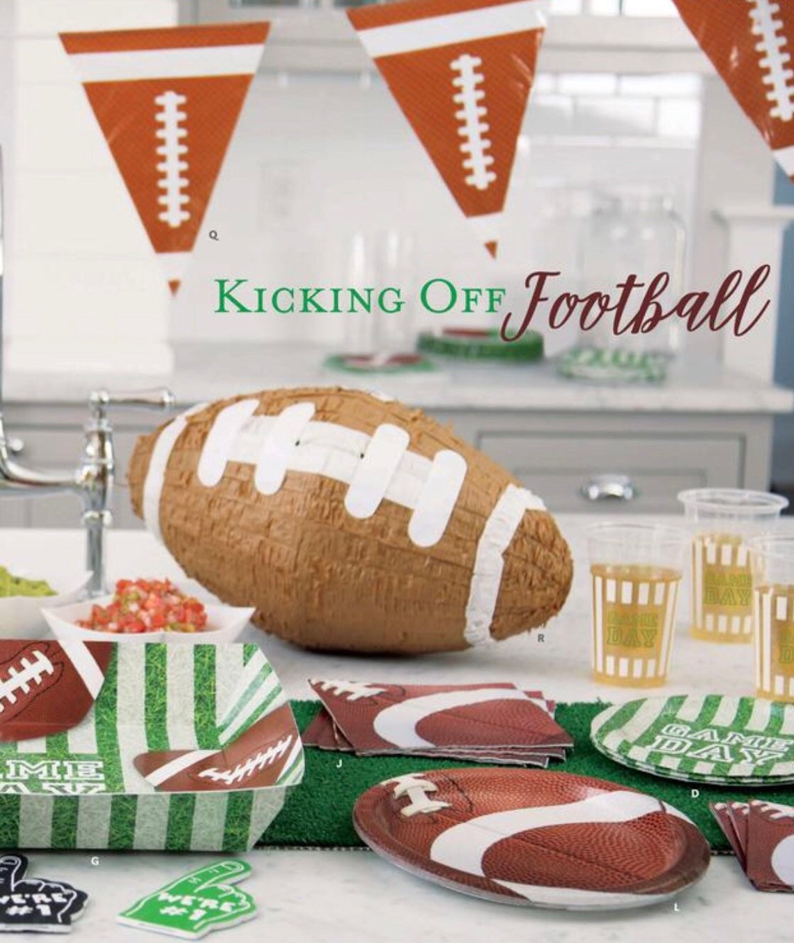 Football Gable Treat Box Set of 6 Boxes Football Party - Etsy