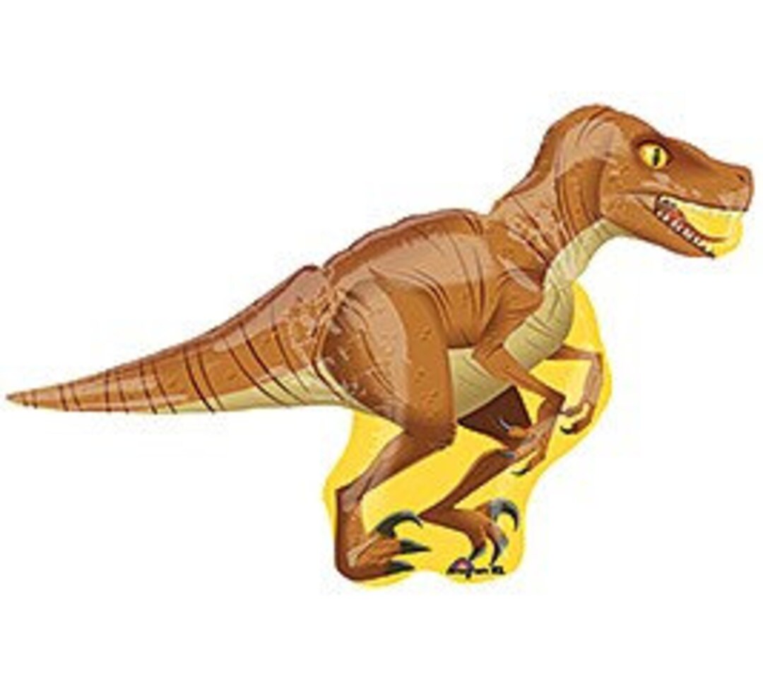 Jumbo 40" Raptor Dinosaur Balloon, Foil Balloon, Dinosaur Birthday ...