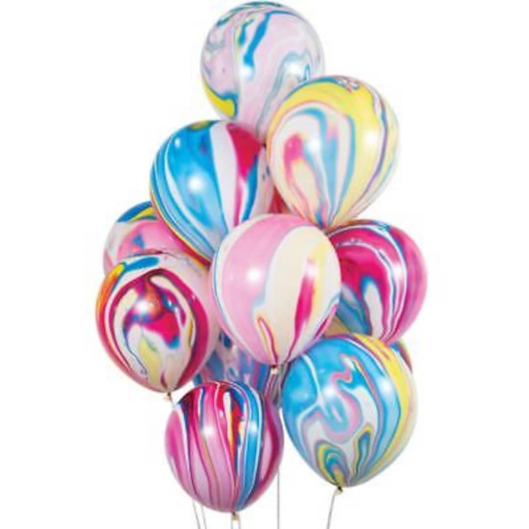 12” Marble Latex Balloons, 12 Count - Etsy