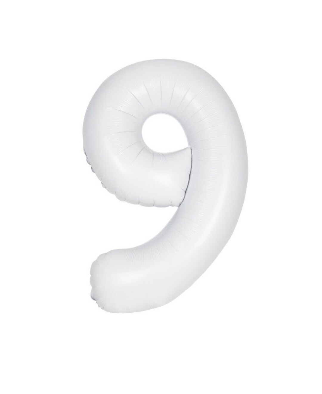 Matte White Number 9 Shaped Foil Balloon 34", Packaged - Etsy