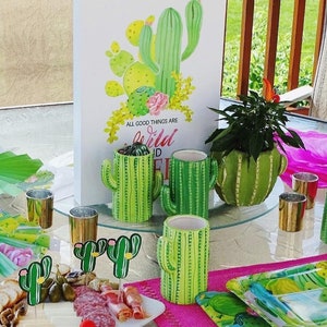 Cactus Shaped Luncheon Napkins, Cactus Party, Set of 16 Napkins - Etsy