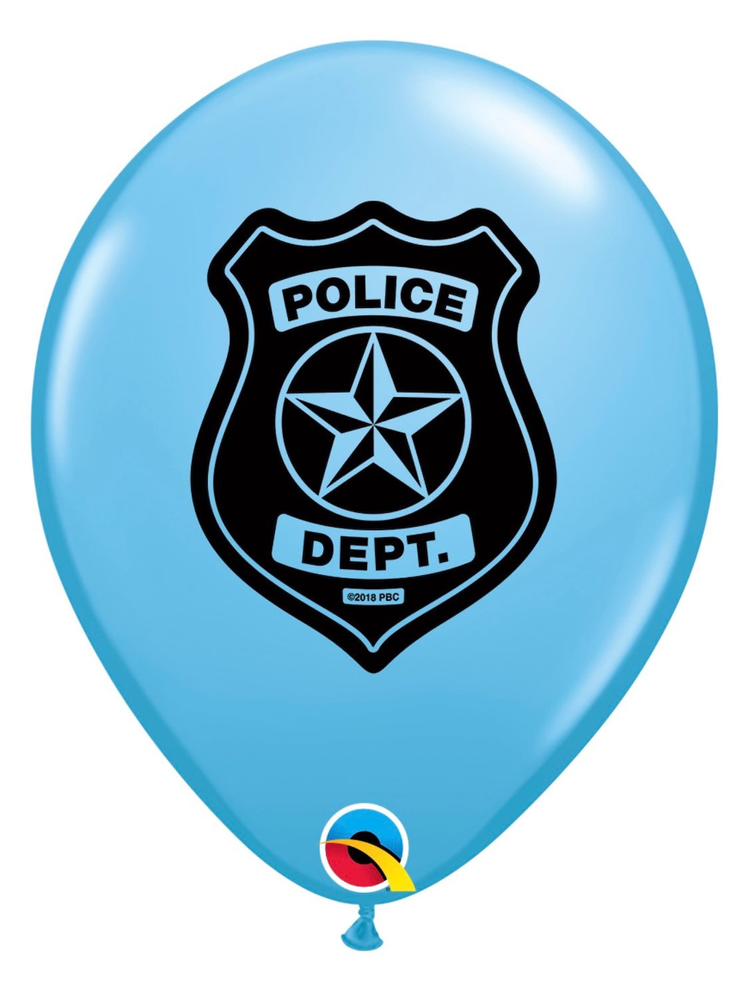 11" POLICE Badge Balloon- Set of 6 Latex Balloons Police Party - Etsy