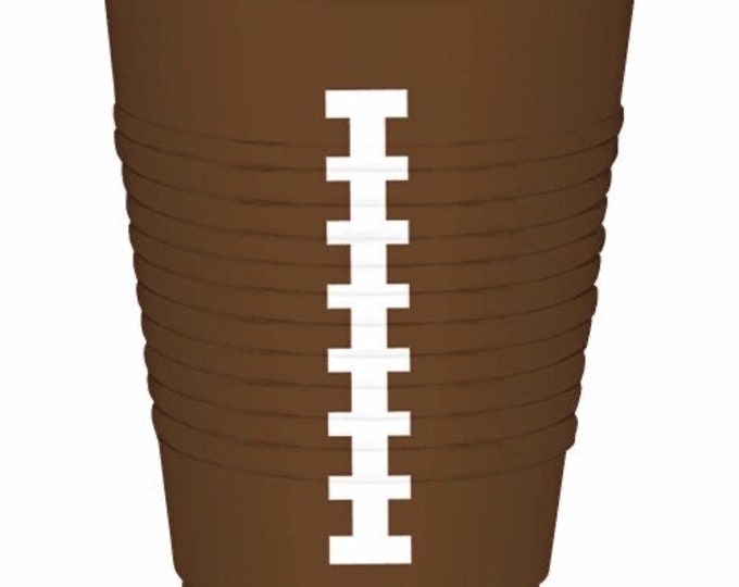Football Plastic Cups, Set of 25 - 16 Oz. Cups, Football Party ...