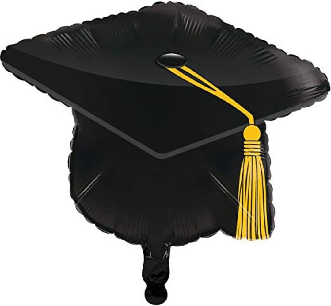 Black Graduation Cap 22” Balloon, Graduation Hat Balloon, Grad Party ...