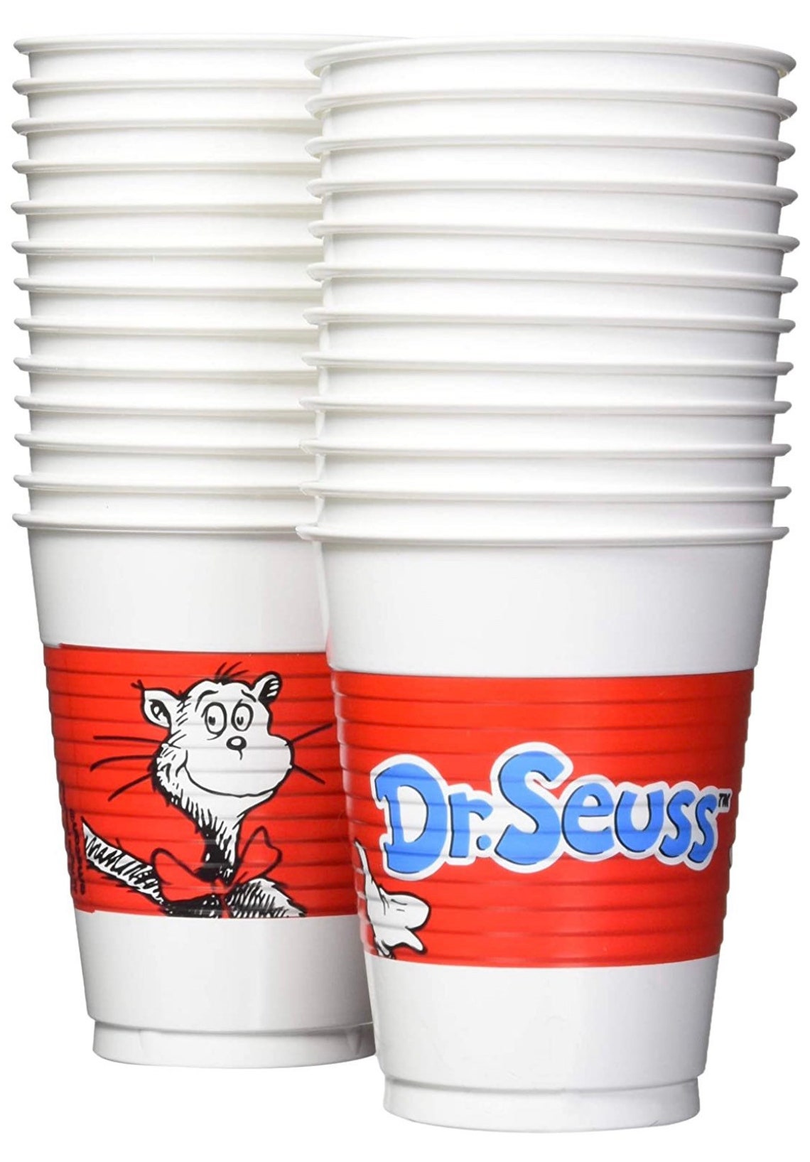 Dr. Seuss Plastic 16 Ounce Cups 25CT Dr. Seuss Birthday - Etsy