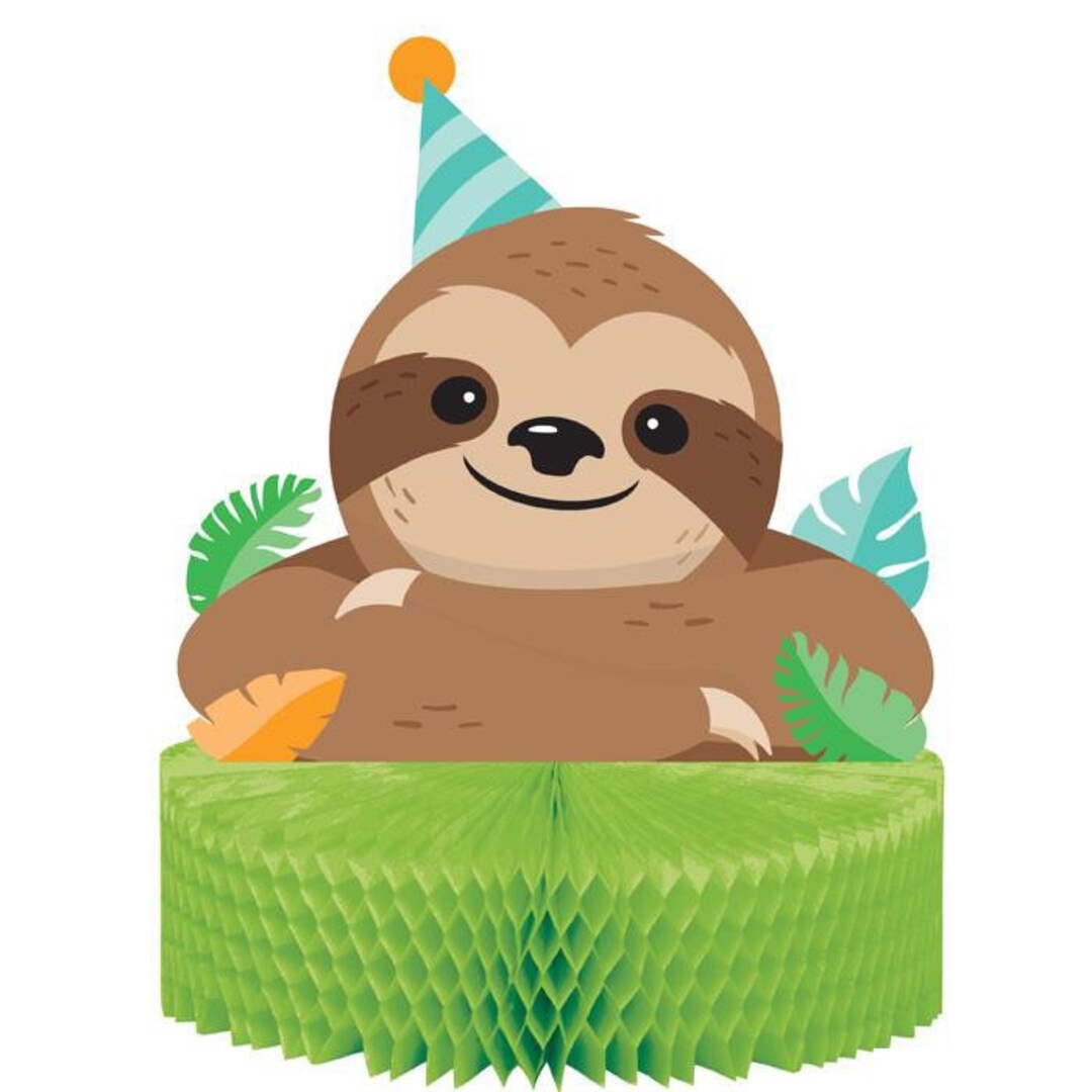 Sloth Party Table Centerpiece, 9” X 12”, Sloth Birthday - Etsy