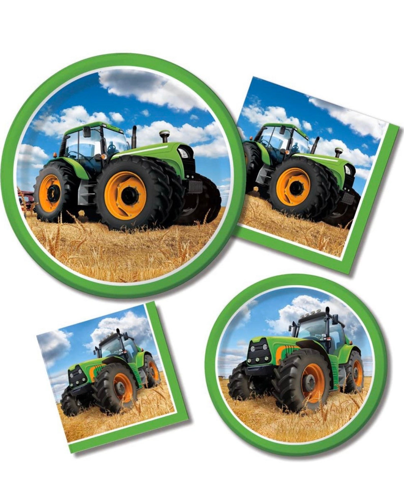 Tractor Time Border Print Plastic Tablecover 54 X 102 | Etsy