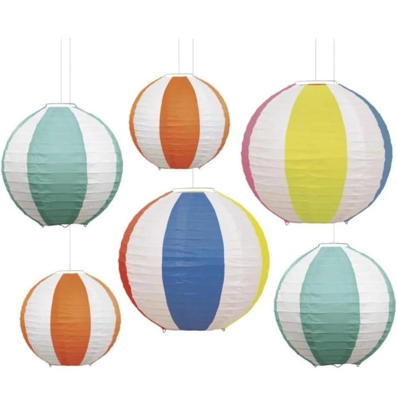 Beach Ball Paper Plate Craft - Etsy