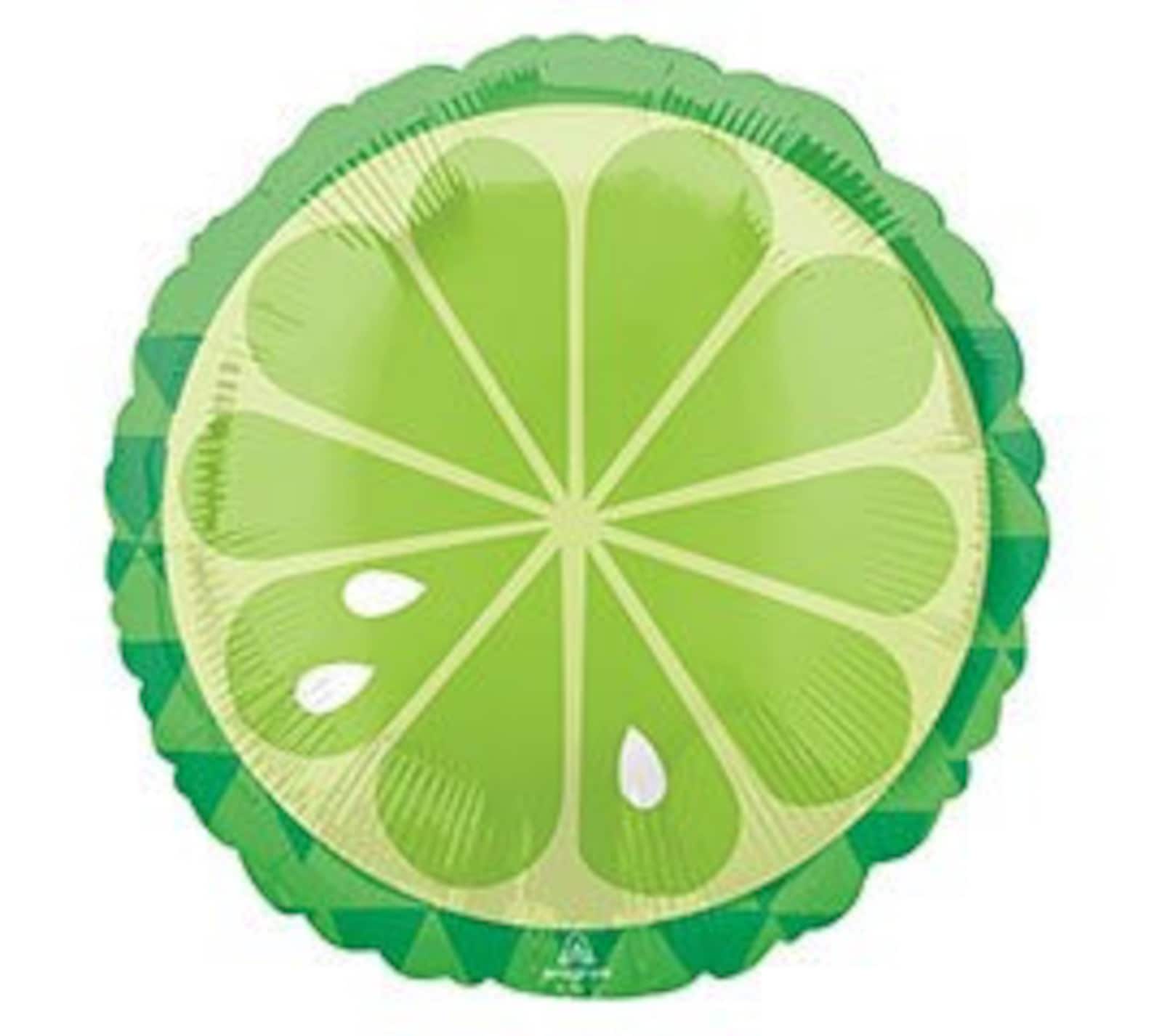 17" Lime Balloon, Foil Balloon, Fruit Party, Summer Birthday, Sweet ...