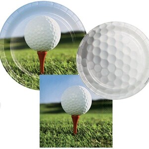 Golf Dessert Plates, Set of 8, Golf Party Theme, Golf Event - Etsy