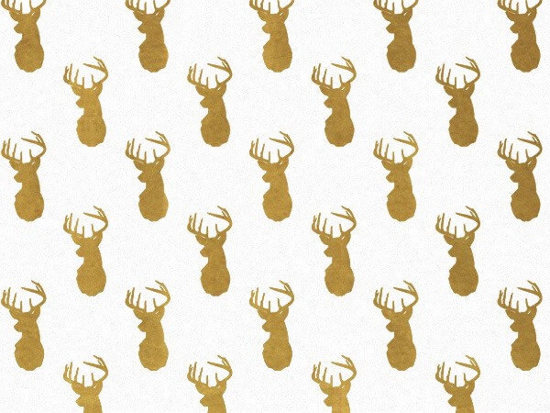 Gold Deer Tissue Paper, 20 X 30, Pack of 12, Hunting Party, Lumberjack ...