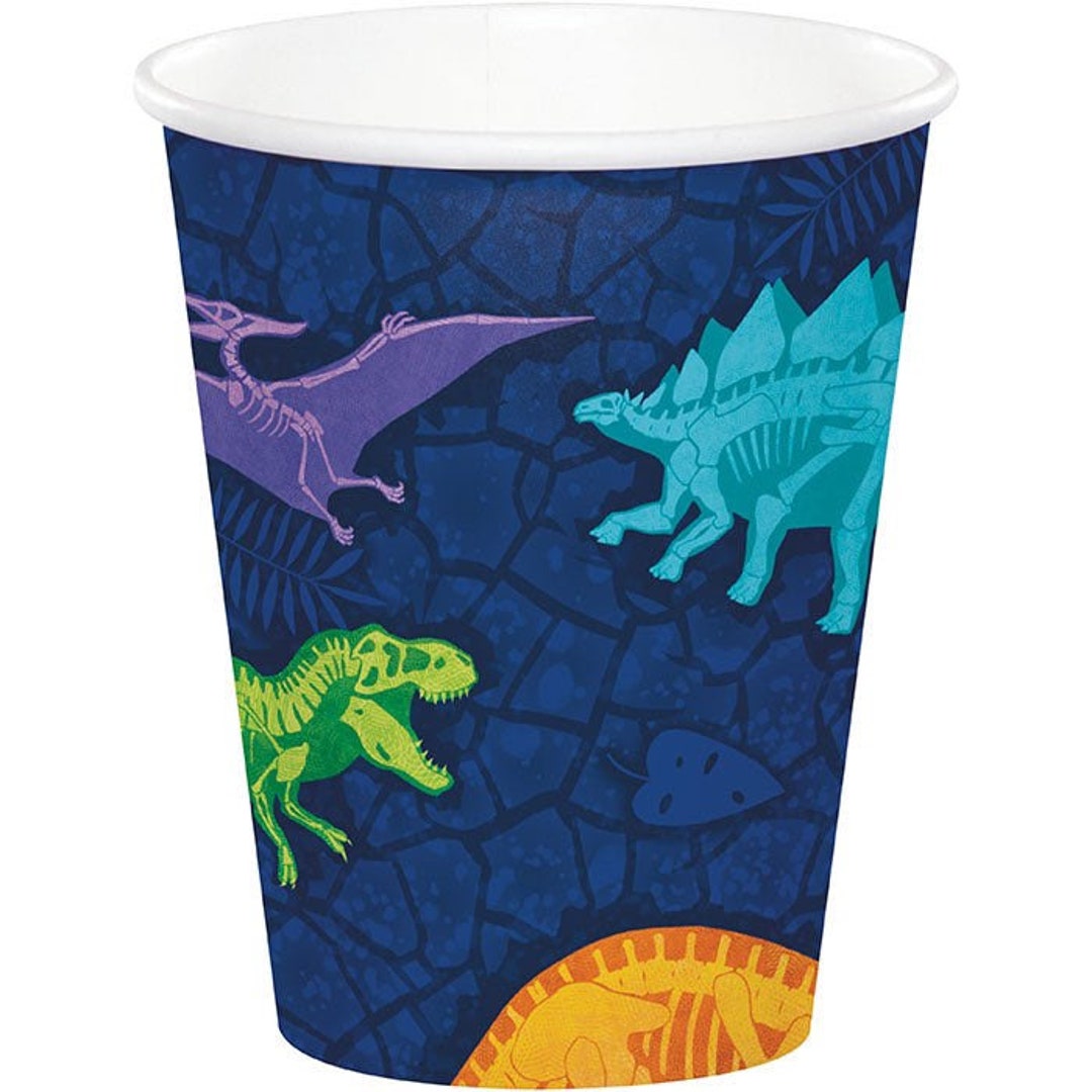 Dino Dig 9 Oz Cups 8count, Dinosaur Cups, Dino Dig Party Cups - Etsy