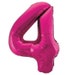 Hot Pink Number 4 Shaped Foil Balloon 34", Packaged - Etsy