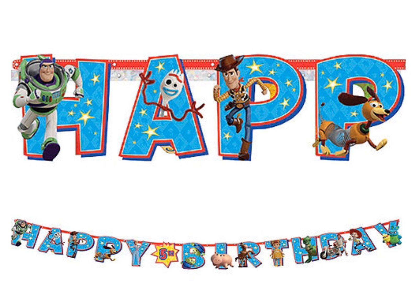 Toy Story Happy Birthday Banner Custom Age 10.5 Feet Long - Etsy