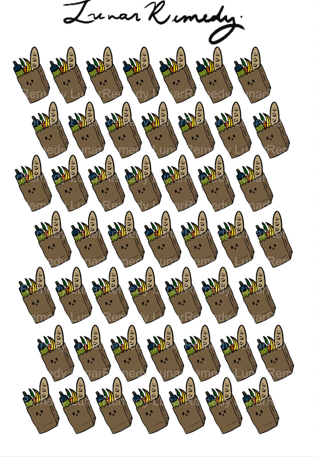 Planner Grocery Reminder Stickers - Etsy