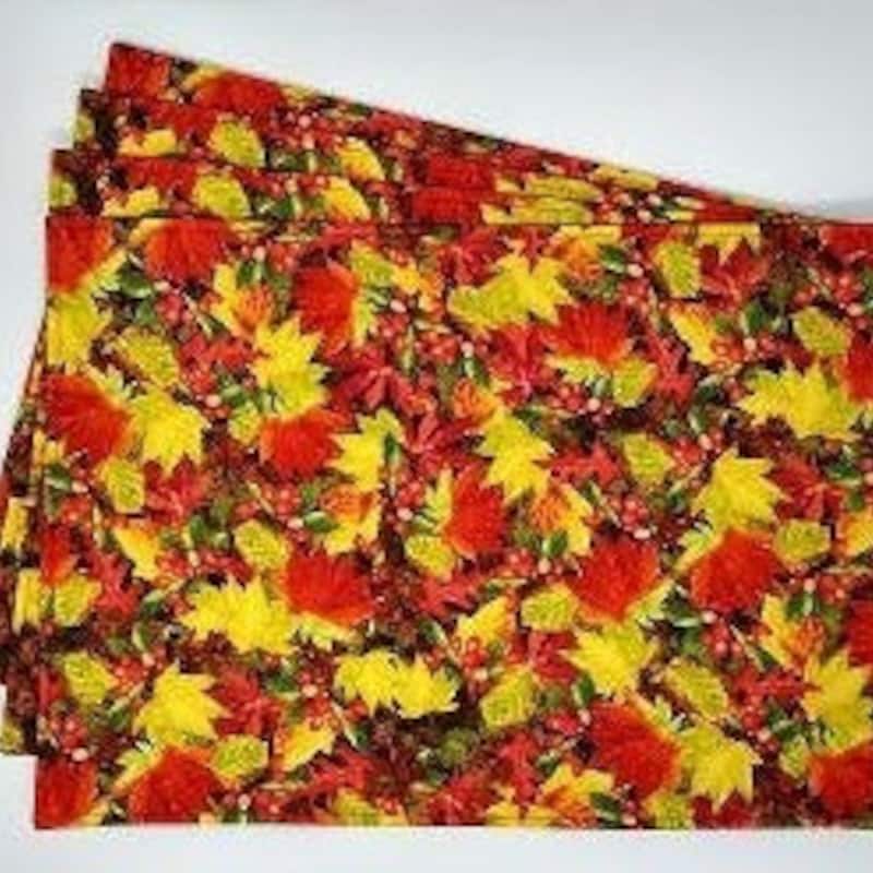 Fall Leaf Placemats - Etsy