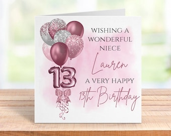13th Birthday Card | Etsy UK