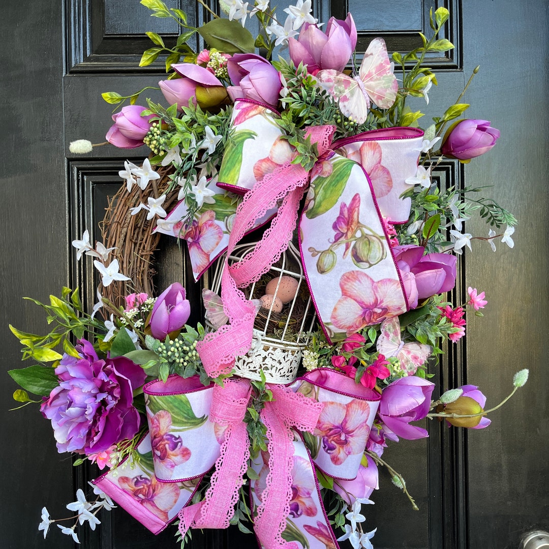 Everyday Wreath, Spring Wreath, Garden Wreath, Bird Cage Wreath ...