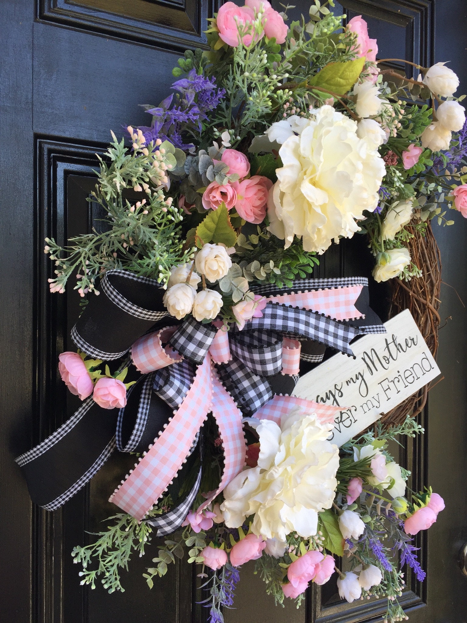 Summer Wreath Spring Decor Summer Decor Porch Decor Pink | Etsy