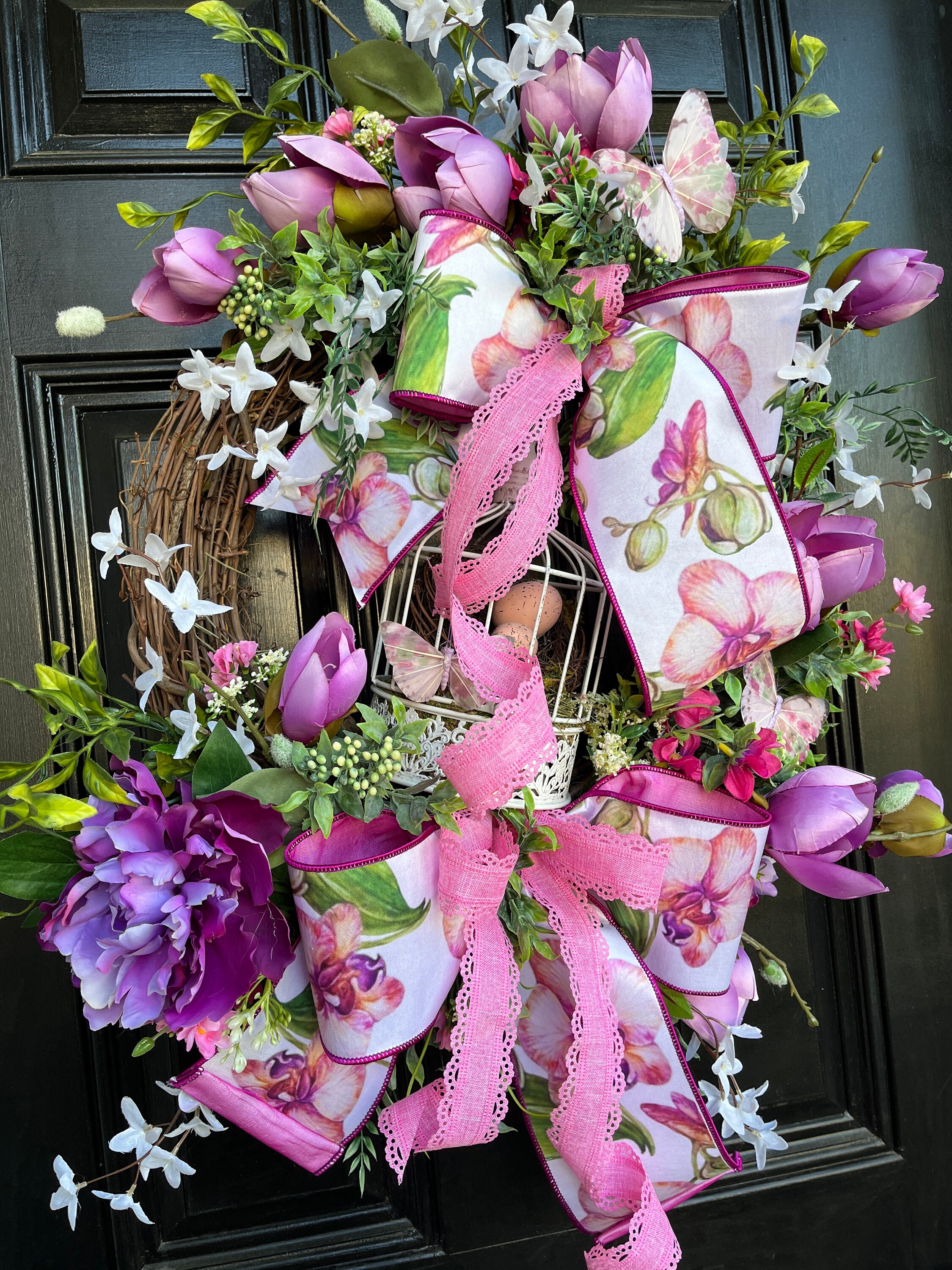 Everyday Wreath, Spring Wreath, Garden Wreath, Bird Cage Wreath ...