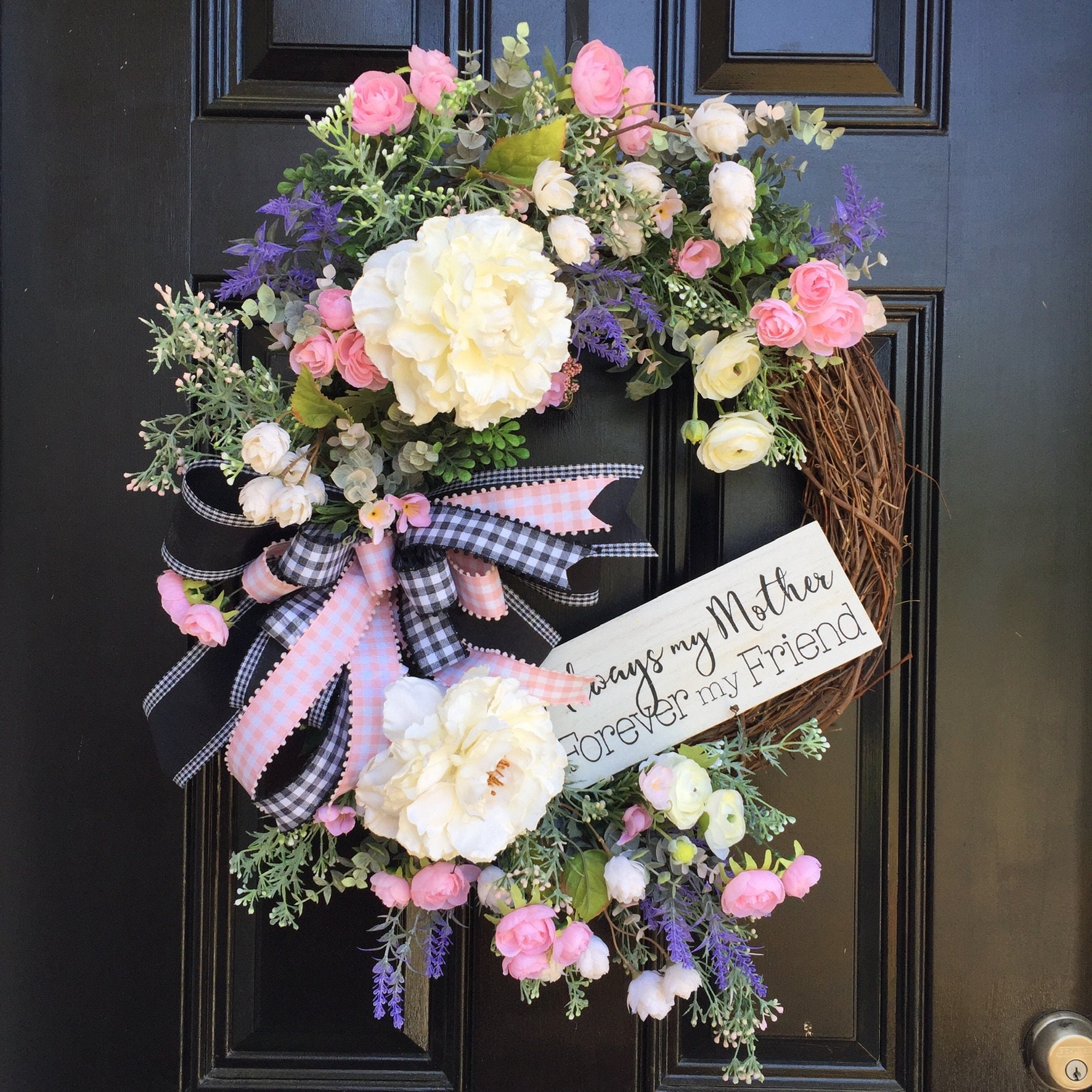 Summer Wreath Spring Decor Summer Decor Porch Decor Pink | Etsy