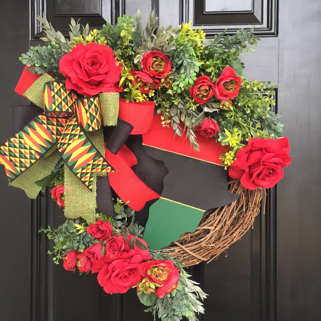 Juneteenth Decor, African American Wreath, Juneteenth, Black Pride ...