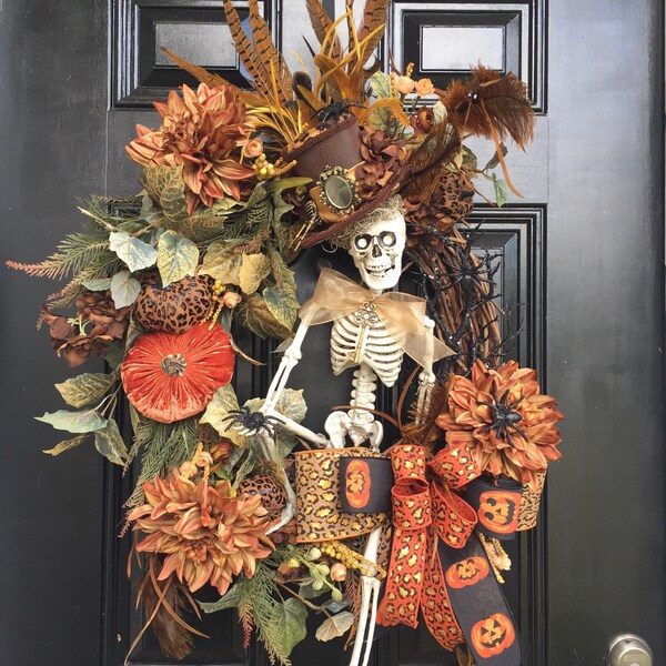 Skeleton Wreath - Etsy