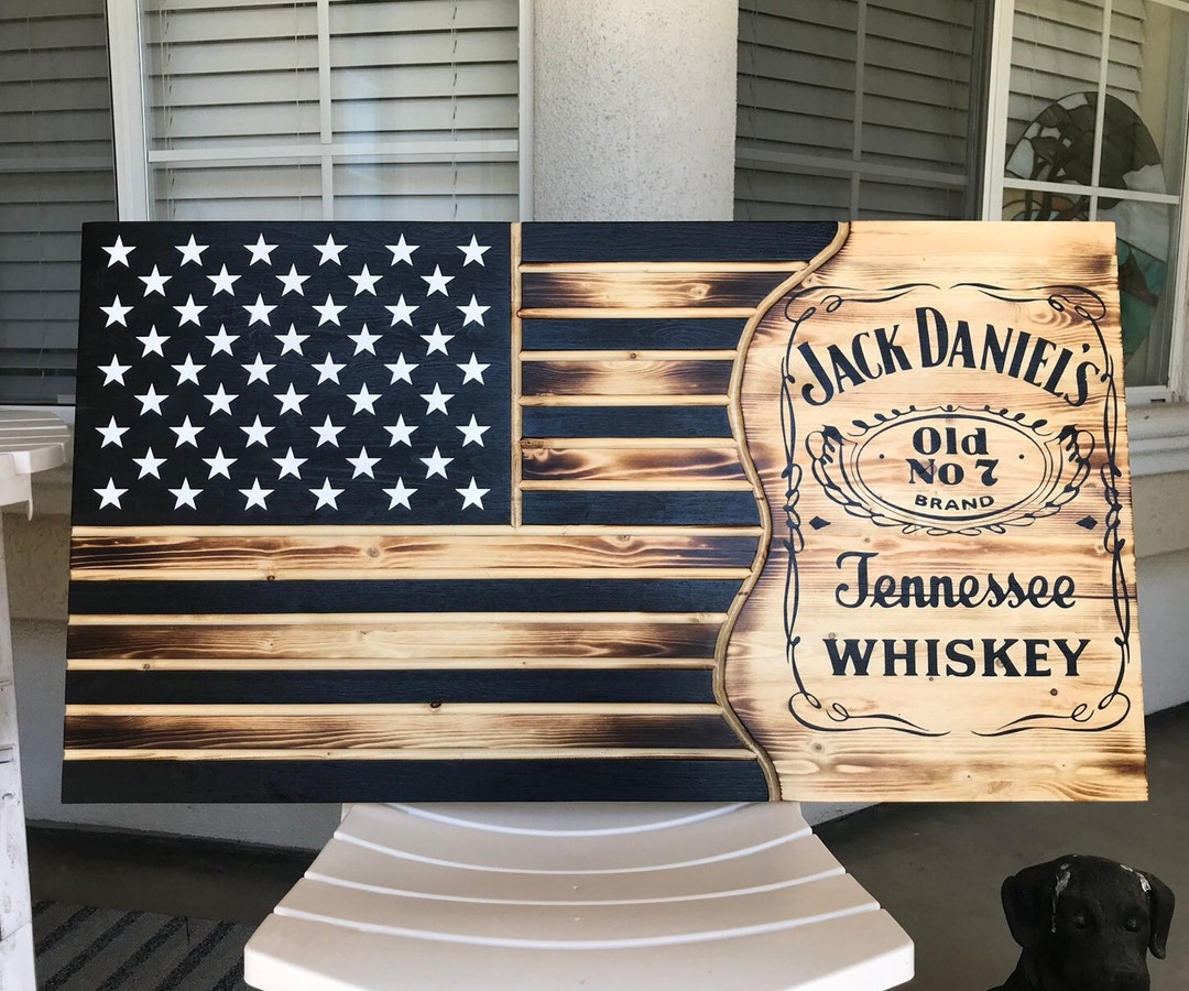 Whiskey Flag | Home Decor | Man Cave | Bar Decor | - Etsy